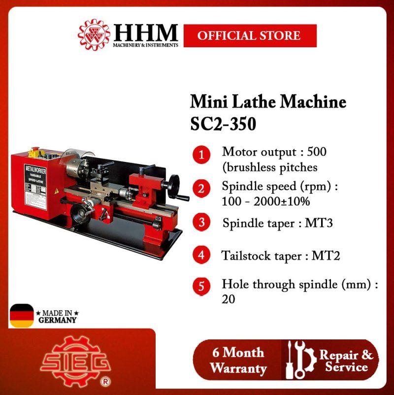SIEG Mini Lathe Machine (SC2-350)